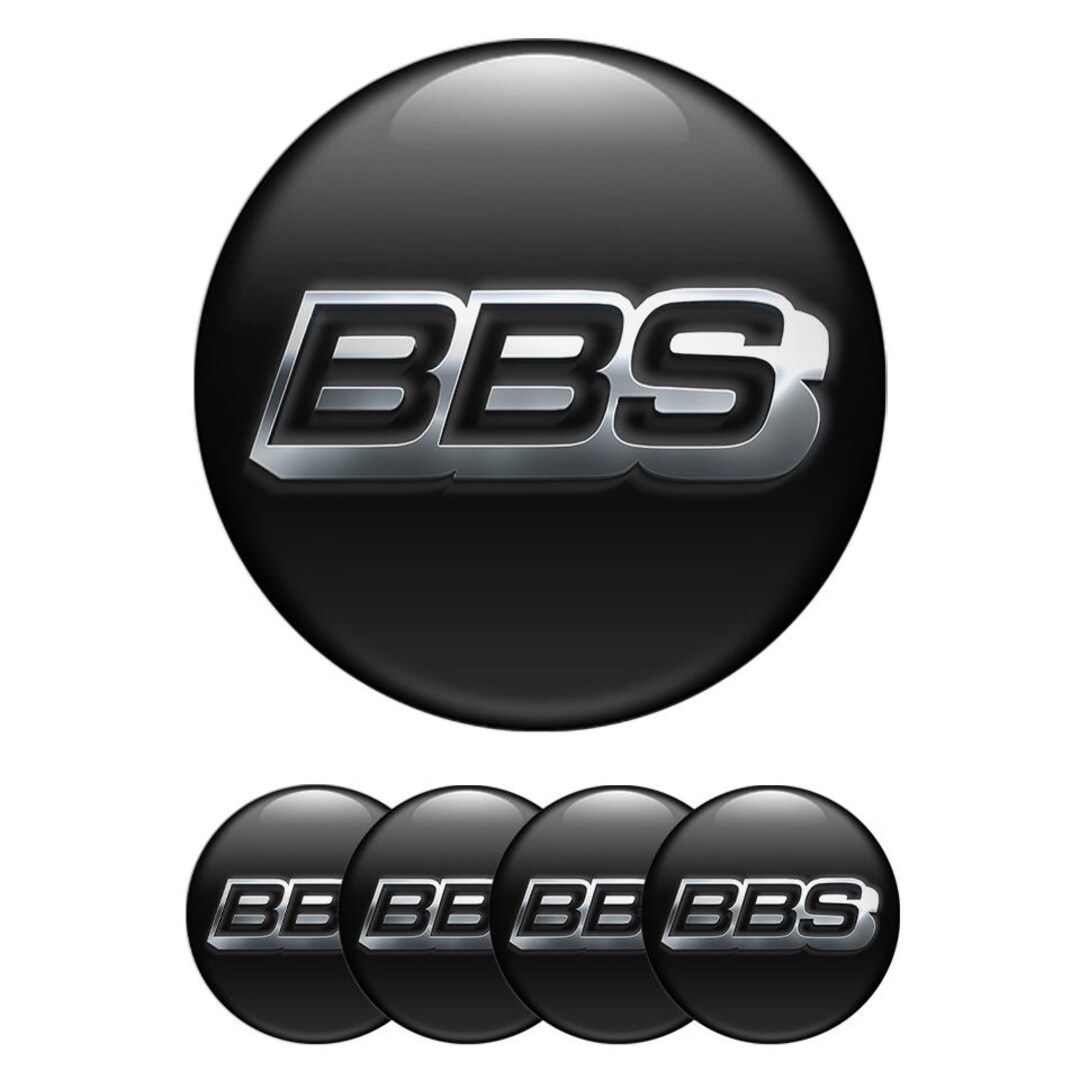 Set of 4 BBS Wheel Center Cap Decals Custom Car Rim Logo Stickers Self ...