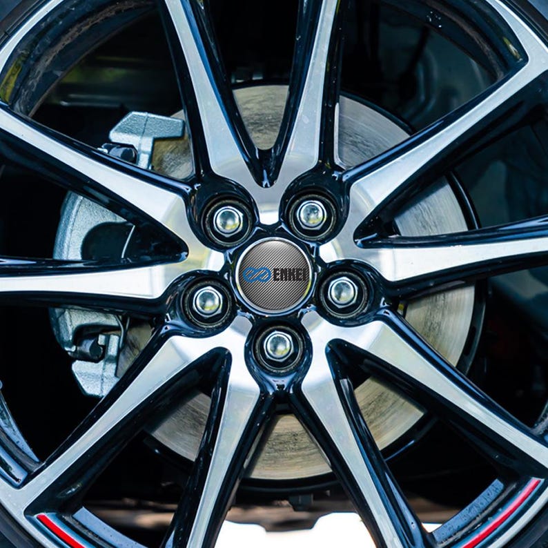 Set of 4 Enkei Wheel Center Cap Decals Custom Car Rim Logo Stickers ...