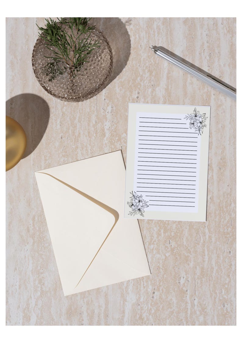 Letter, Note Paper, A4 Size, Printable - Etsy Australia