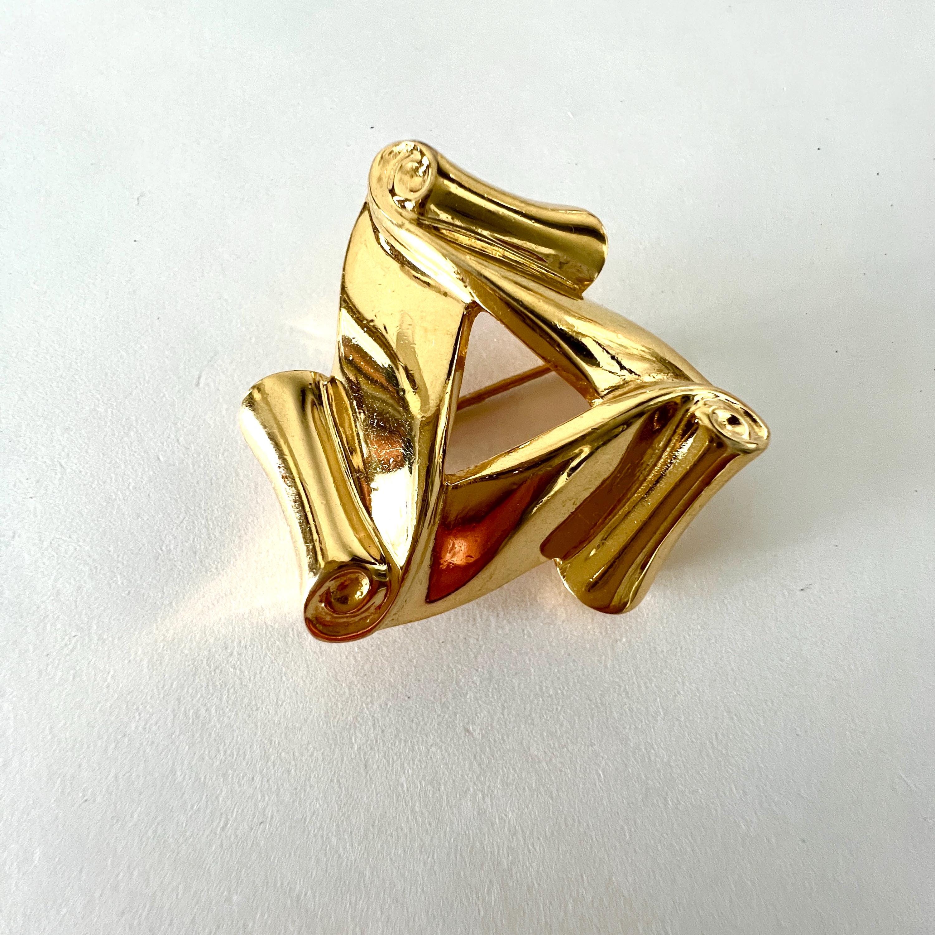 Monet Vintage Brooch – Golden Elegance From the 1980s - Etsy