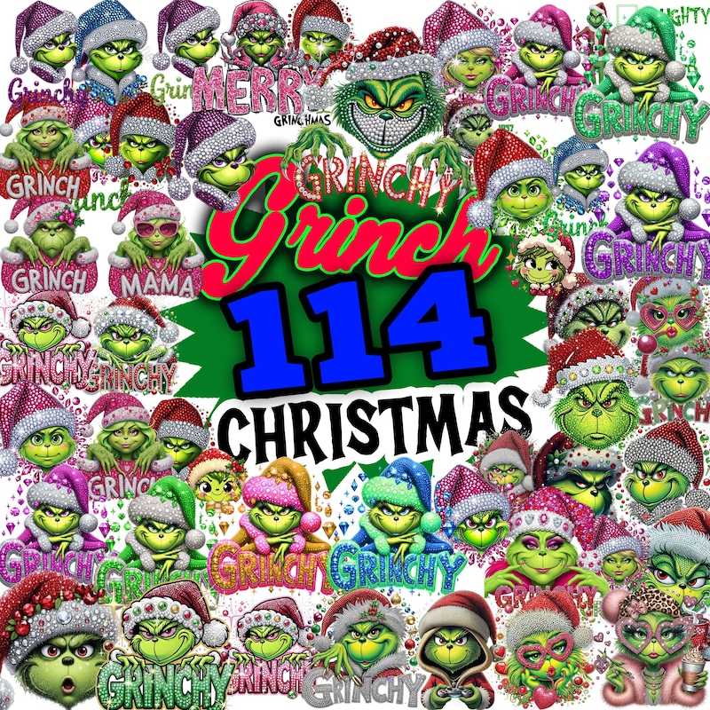 Grinch Rhinestone Hand - Etsy