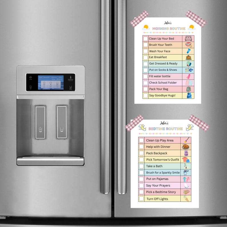 Tabla de rutinas diarias para niños con TDAH/neurodivergencia, horario ...