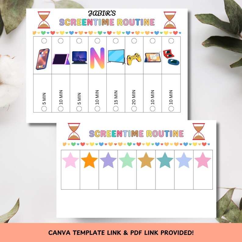 Kids Flip Routine Chart, Printable Morning Evening Bedtime Flip Chart ...