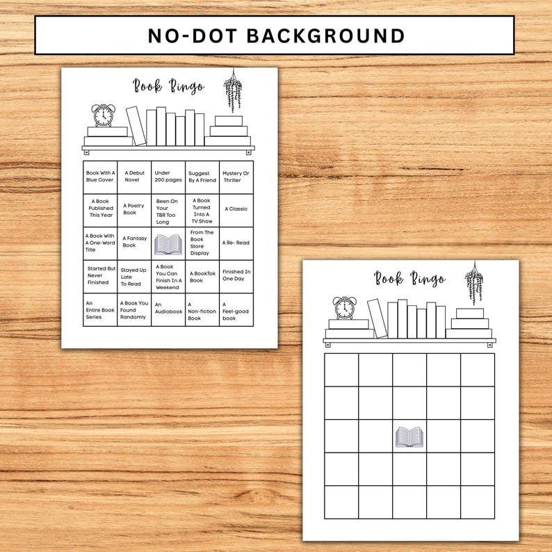 Book Bingo Printable Reading Challenge, Book Challenge, Reading Journal ...