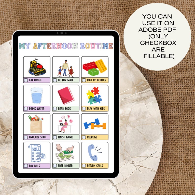 ADHD/ Neurodivergent Daily Visual Schedule, Family Routine Cards ...
