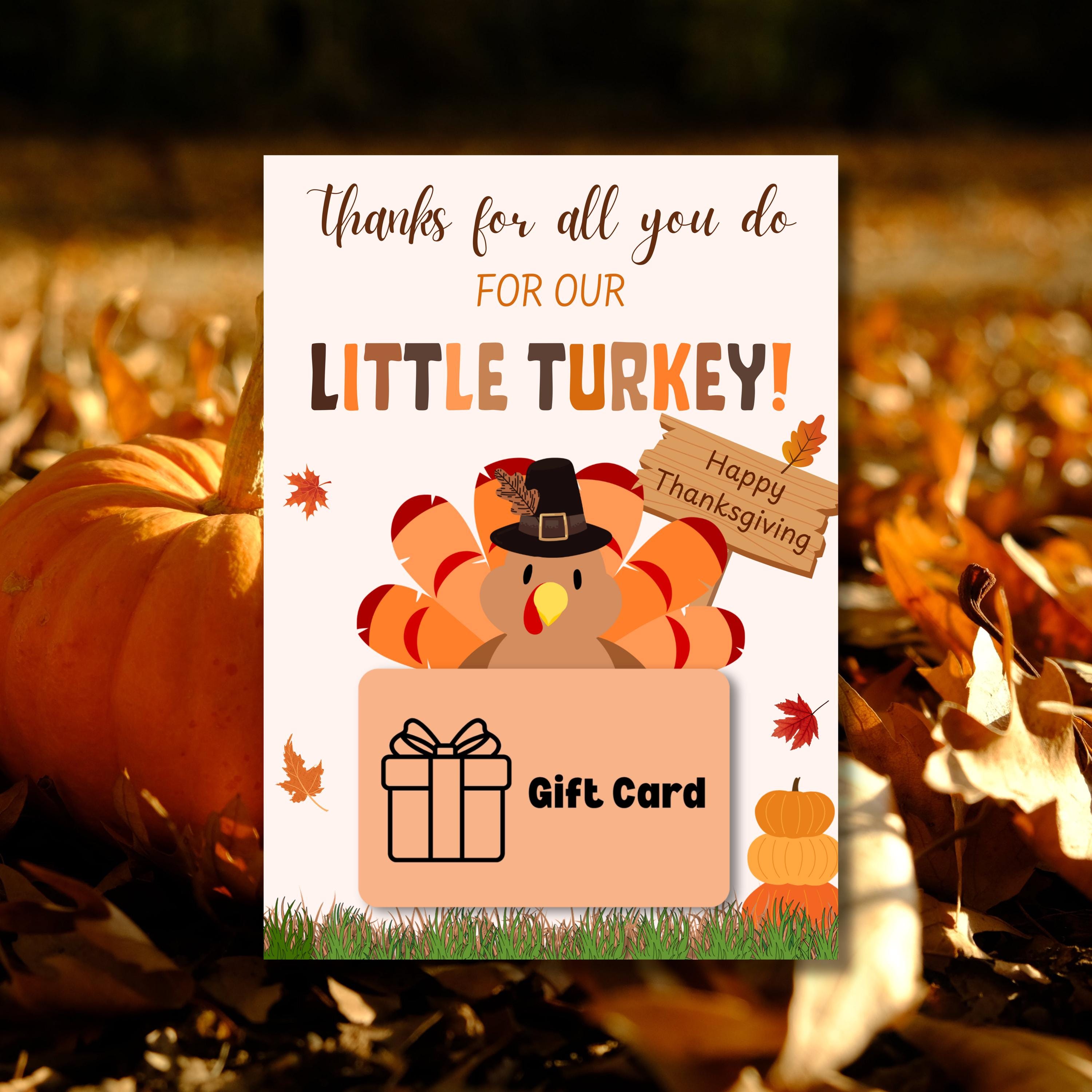 Fall Gift Card Holder for Teacher, Thanksgiving Teacher Gift Autumn ...