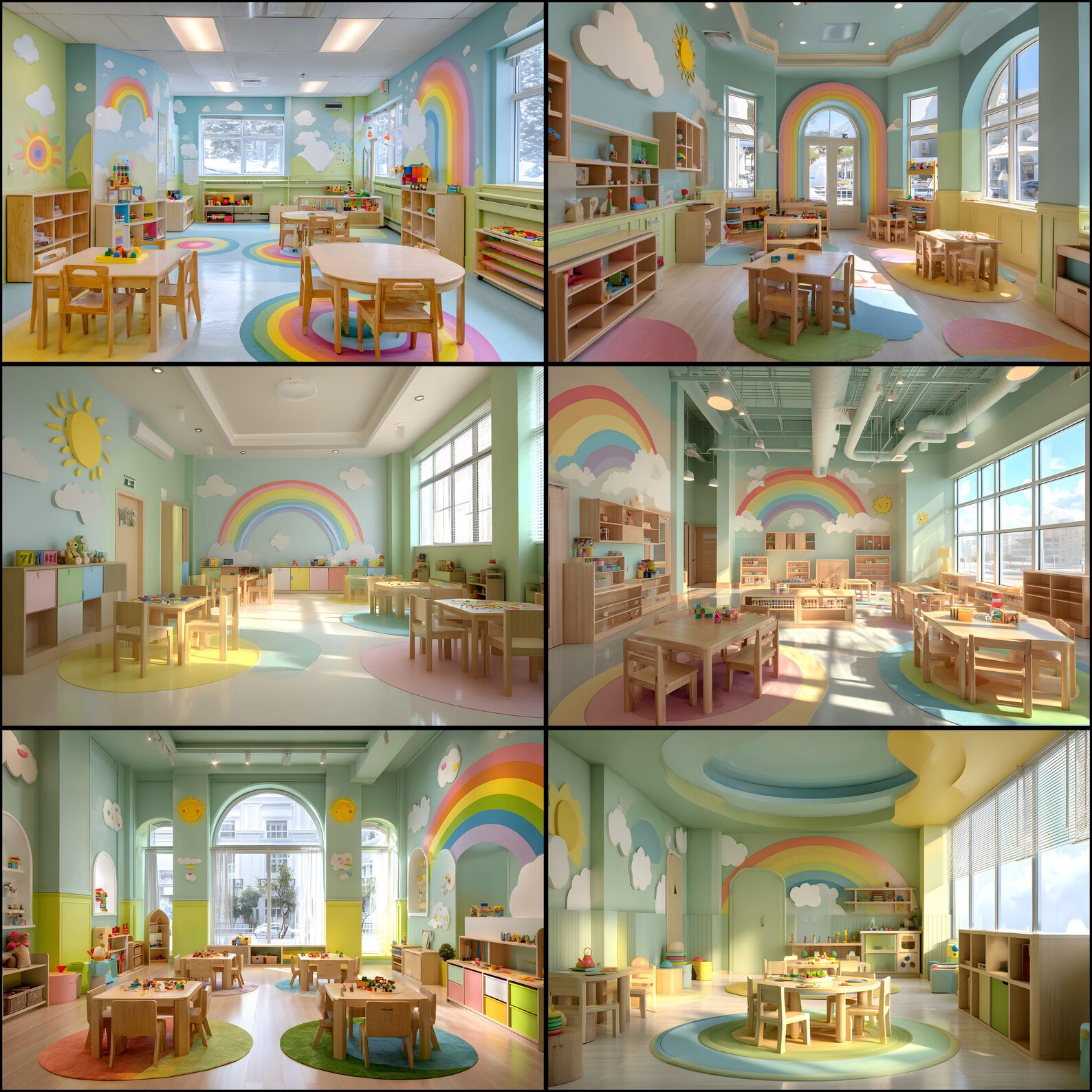 Childcare Playroom Digital Backdrop, Realistic Kids Room Background ...