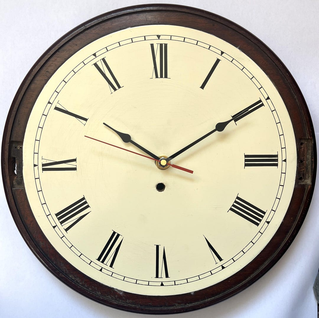 Original Revamped Railway Clock Dial With Modern Movement - Etsy