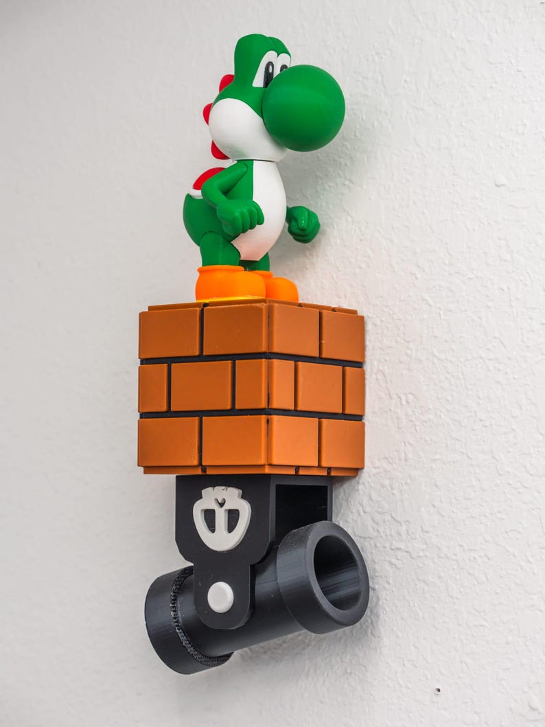 3D Printed Super Mario Brick Block Shelf: Nintendo Geek Decor - Etsy