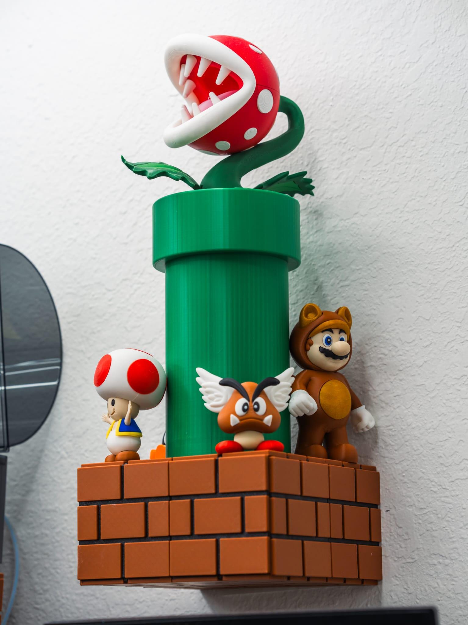 3D Printed Super Mario Cube Shelf, Mario Bros Floating Shelf, Brick ...