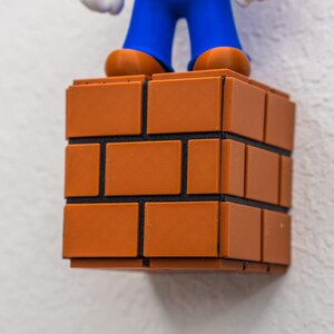 3D Printed Super Mario Cube Shelf, Mario Bros Floating Shelf, Brick ...