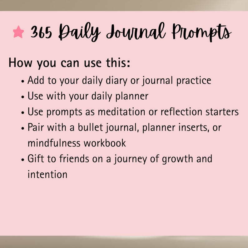 365 Daily Journal Prompts: Intentional Living & Personal Growth ...