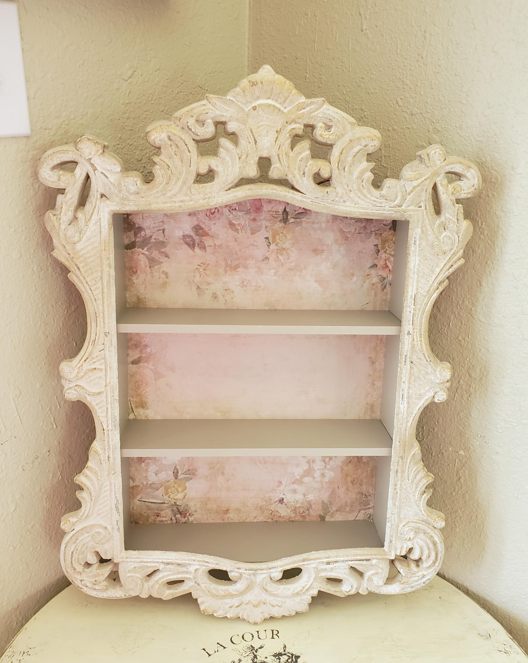 Chippy White Shadow Box Wall Shelves, Wall Shelf, Shabby Shelf - Etsy