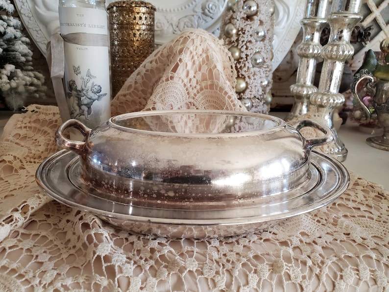 Vintage Silverplate Covered Dish Silverplate Lid Silverplate | Etsy