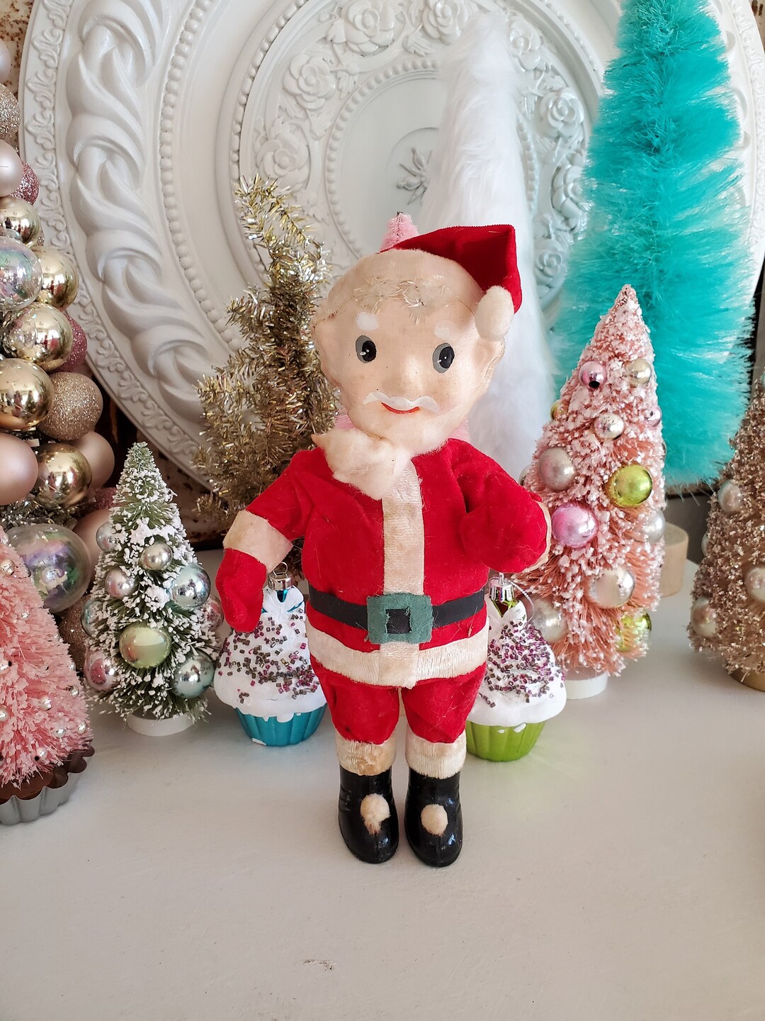 Antique Vintage Santa Figure Doll, Christmas Santa, Vintage Christmas ...