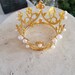 Gold Metal Princess Crown, Doll Crown, Pearl Crown, Santos Angel - Etsy