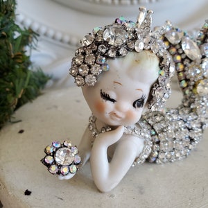 Sweet Vintage Rhinestone Mermaid, Bradley Mermaid, Vintage Mermaid ...