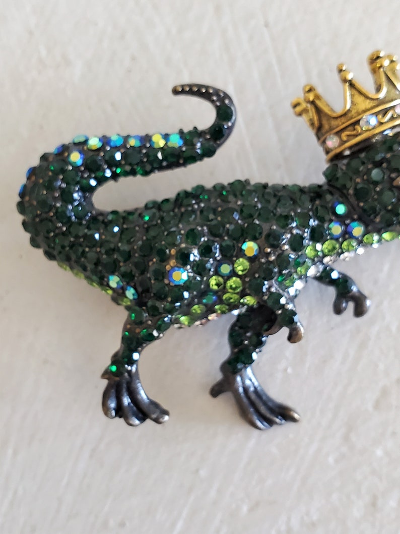 Dinosaur Rhinestone Brooch, Tyrannosaurus Jewelry, T Rex, Jewelry ...