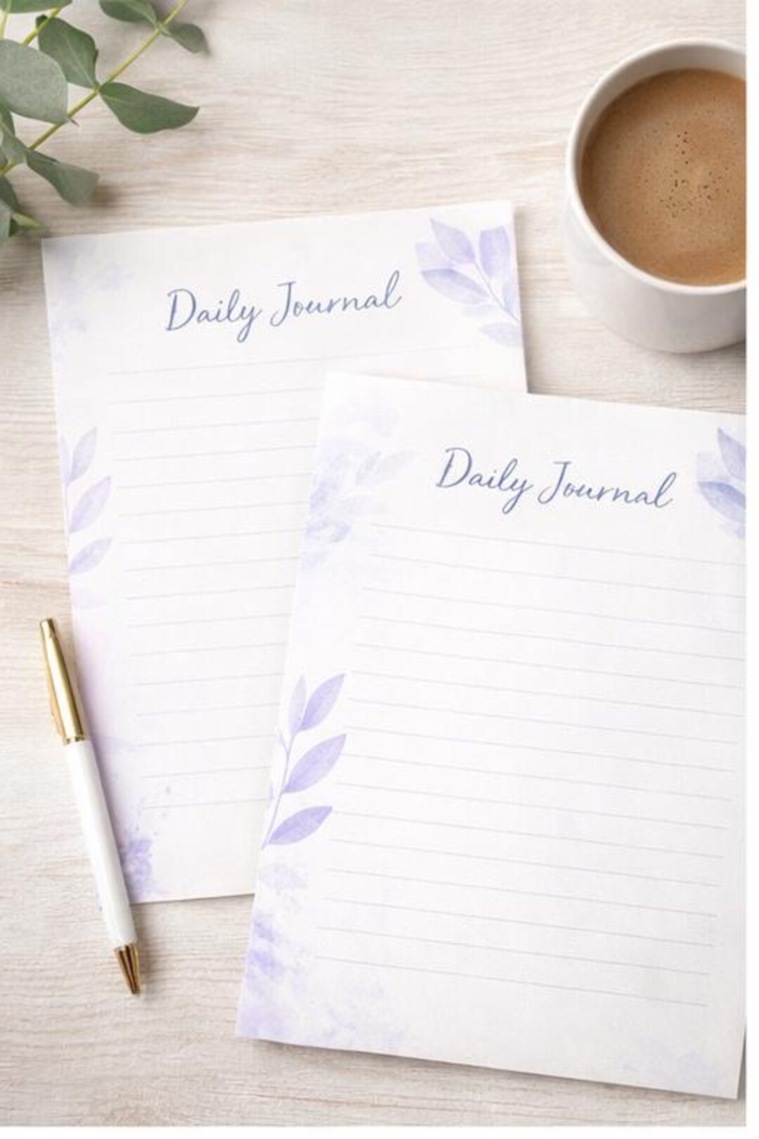 Printable Daily Journal Page | Lined Journal for Reflection ...