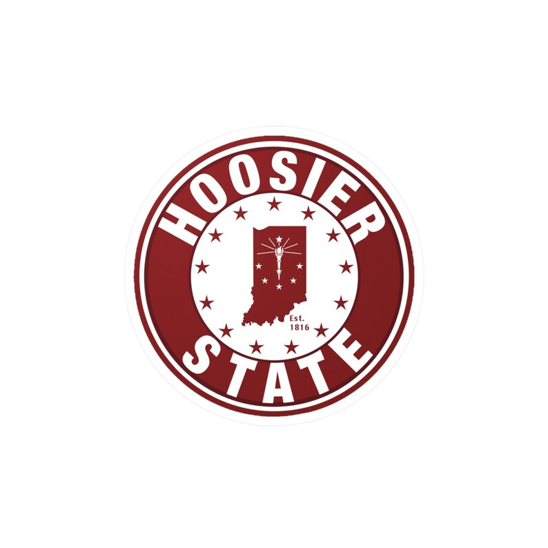 Hoosier Stickers, Indiana Decals, Car Bumper Sticker, Laptop Vinyl Decal, Proud Hoosier Gift - Etsy