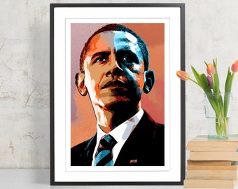 Barack obama print | Etsy