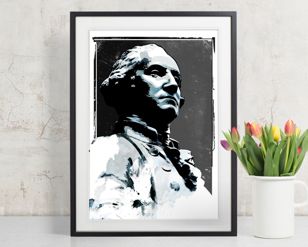 George Washington President Art Print, George Washington Art, American ...