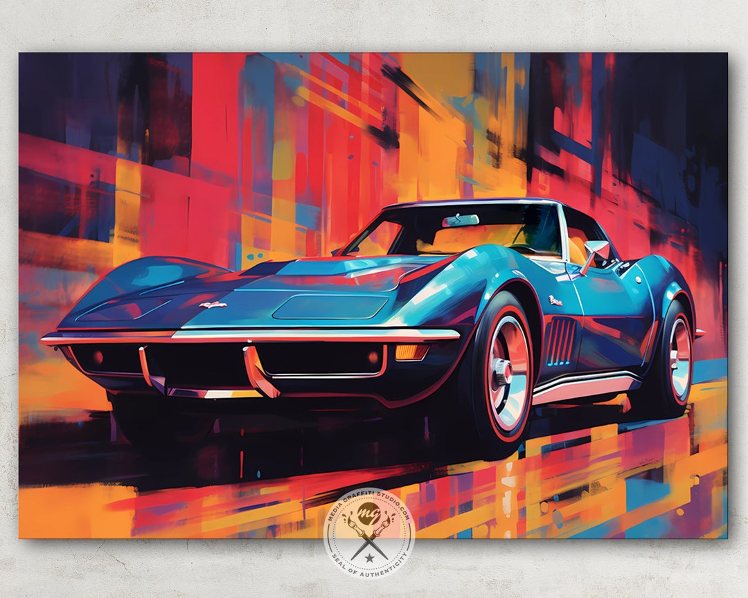 1970 Corvette Stingray Fine Art Illustration, Available as a Poster ...