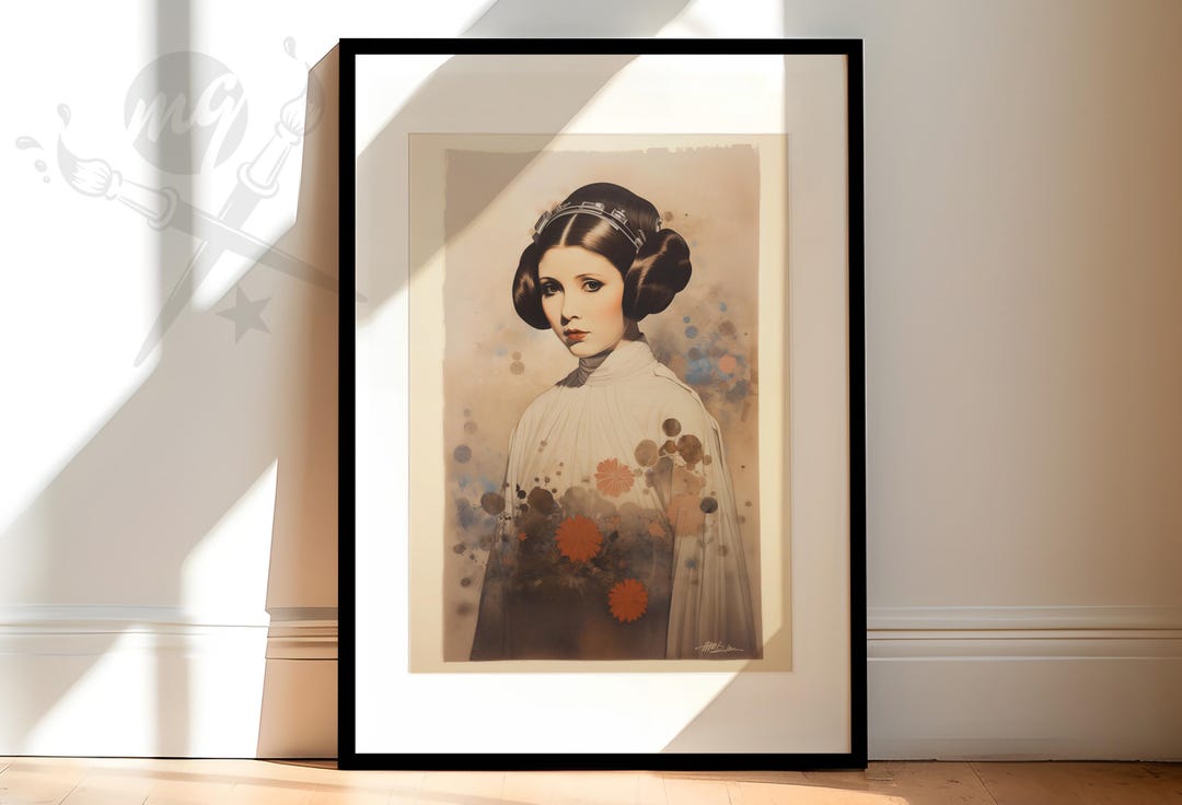 Flower Princess Leia, Star Wars, Fine Art Illustration | Collectible ...