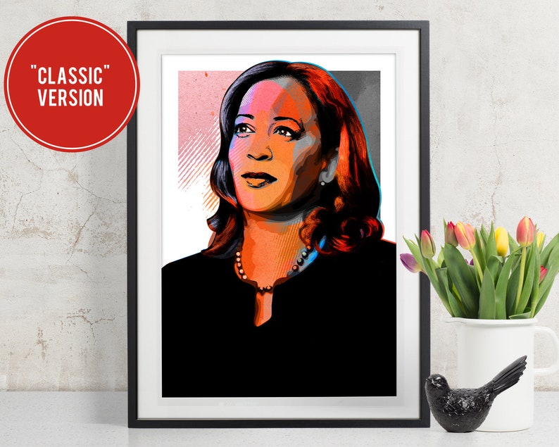 KAMALA HARRIS Art Print Political Art Feminist Gift MVP | Etsy