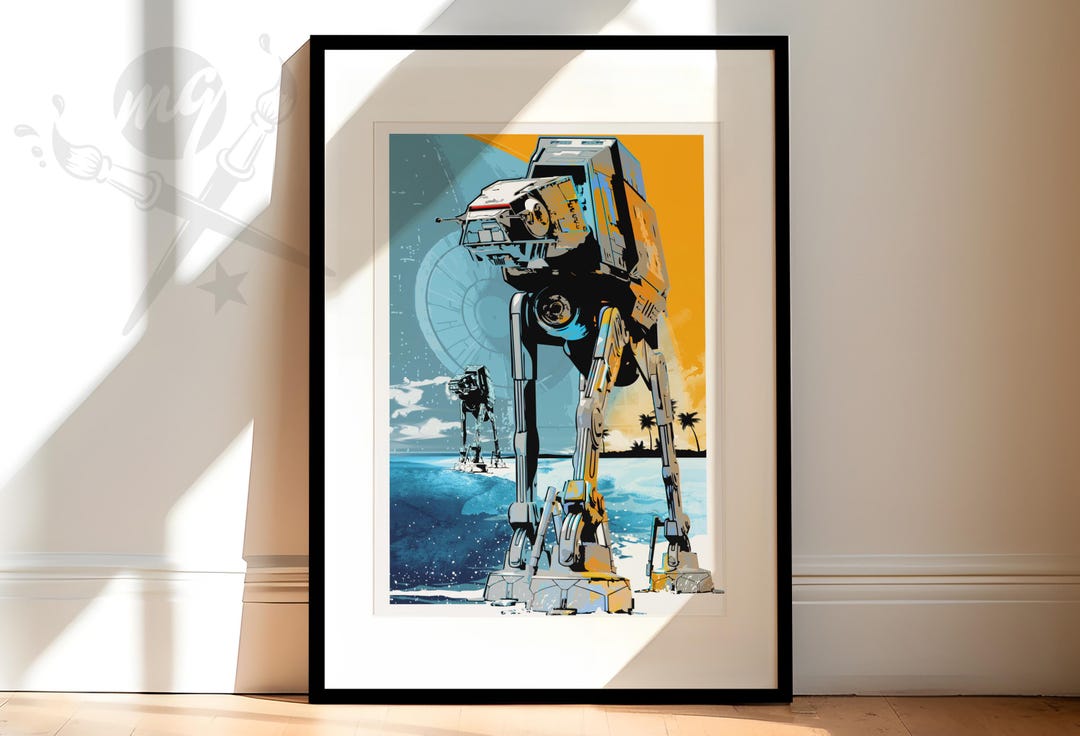 Star Wars Rogue One AT-AT Walker Art Print | Star Wars Watercolor Art ...