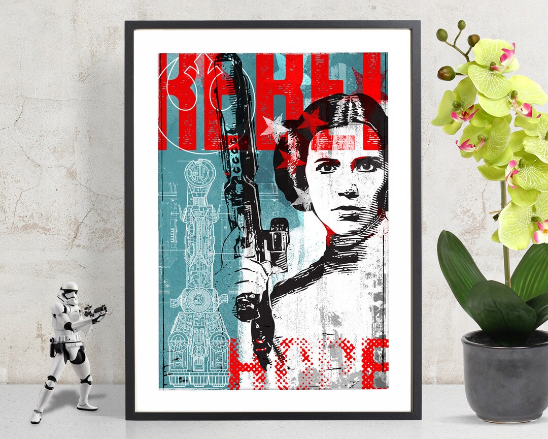 Princess Leia Star Wars Art, Princess Leia Poster, Rebel, Star Wars ...
