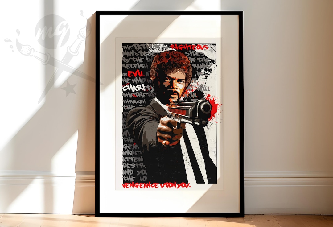 Pulp Fiction - Jules Winnfield - Samuel L Jackson, Pulp Fiction Fan Art ...
