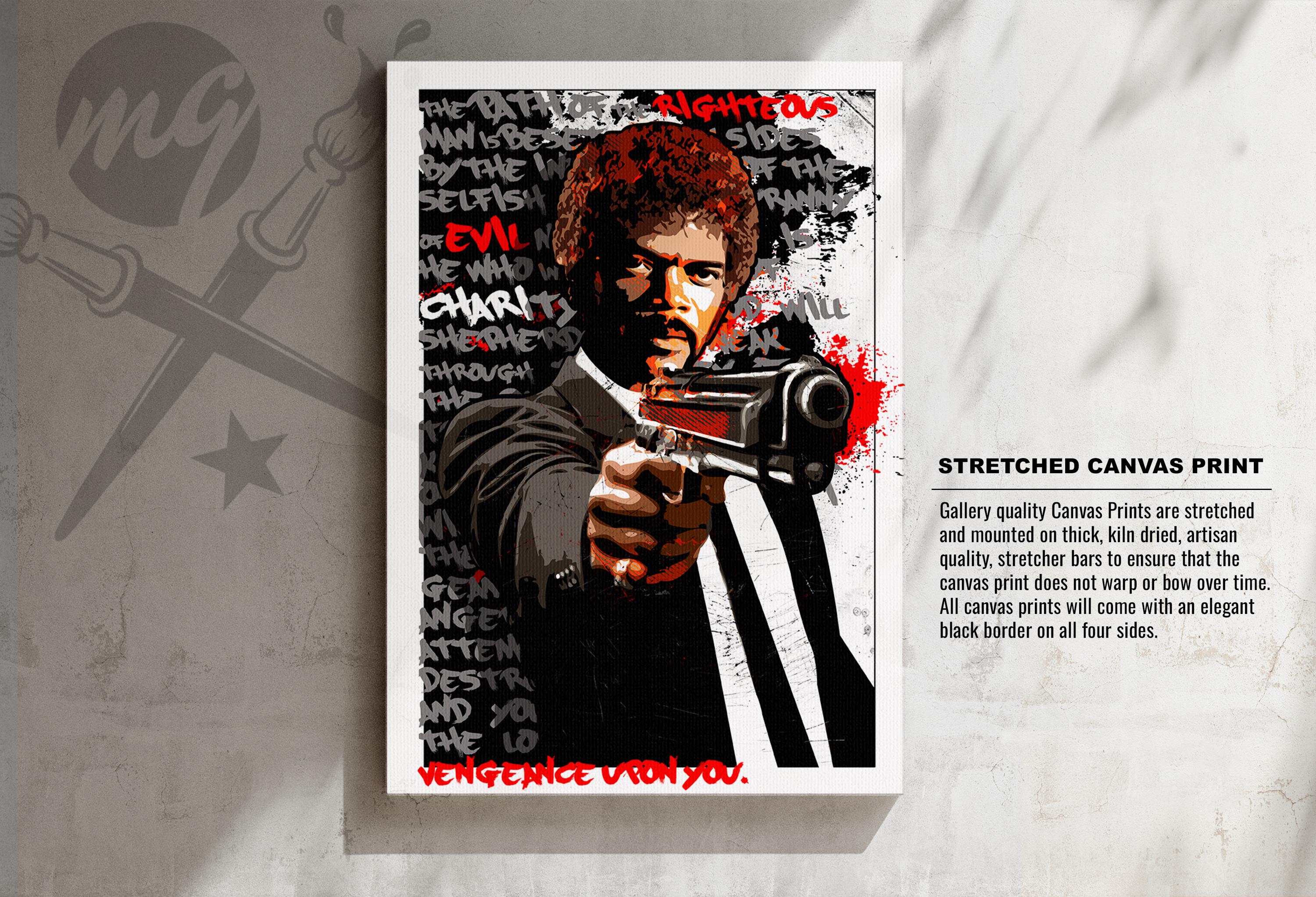 Pulp Fiction Samuel L Jackson Gun