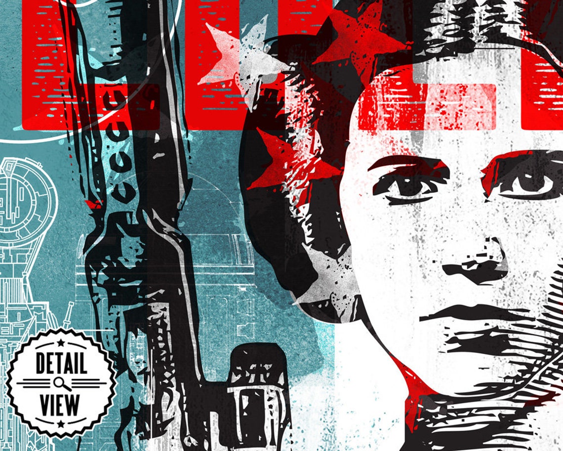 Princess Leia Star Wars Art Princess Leia Poster Rebel Star - Etsy