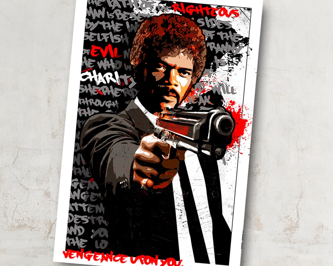 Pulp Fiction Jules Winnfield Samuel L Jackson Pulp - Etsy