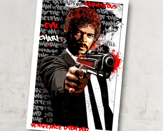 Pulp Fiction Jules Art Saint Jules Excellent Pulp Fiction Tapestry