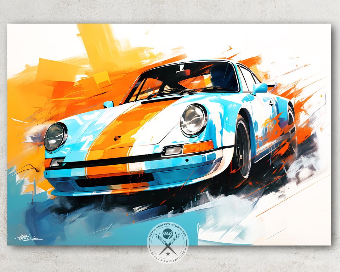 PORSCHE Art Print Available as a Poster Print or Canvas Art - Etsy