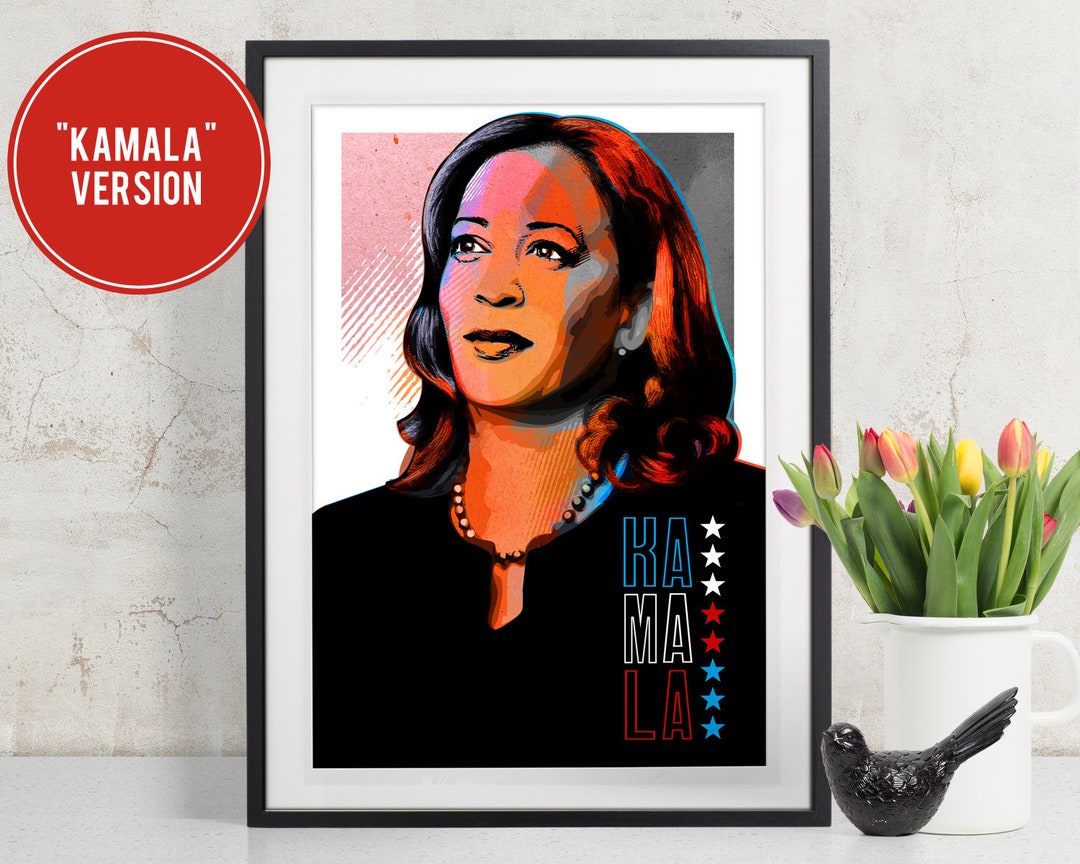 KAMALA HARRIS Art Print, Political Art, Feminist Gift, MVP Madam Vice ...