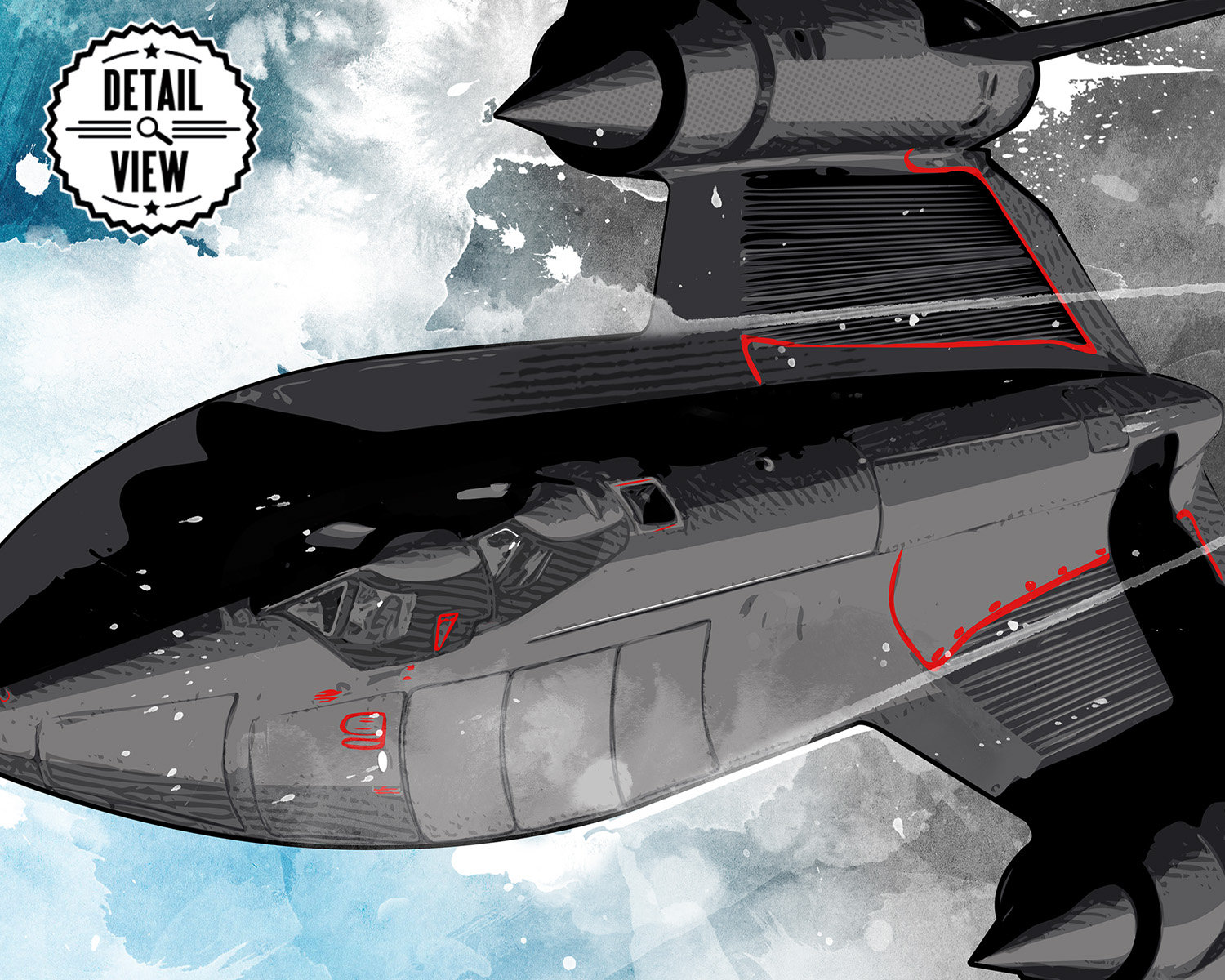 Lockheed SR-71 Blackbird Airplane Art Vintage Airplane Decor | Etsy New ...