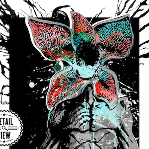 Stranger Things Demogorgon Art Print, FAN ART Illustration, Netflix ...