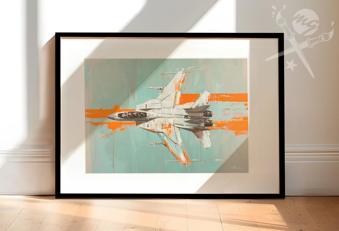F-14 Tomcat Aircraft Illustration | Ideal Gift for Pilots and Aviation ...