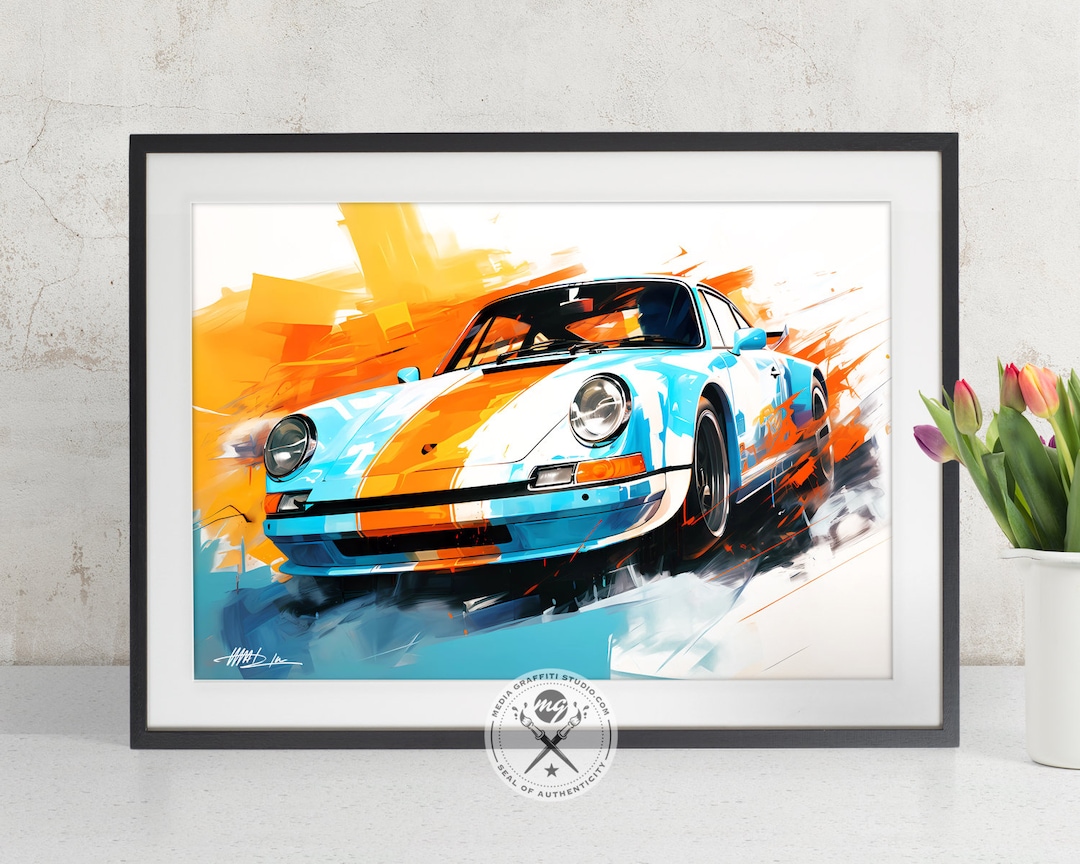 PORSCHE Art Print Available as a Poster Print or Canvas Art Gift for ...