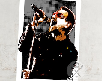 U2 Canvas Wall Art - Etsy