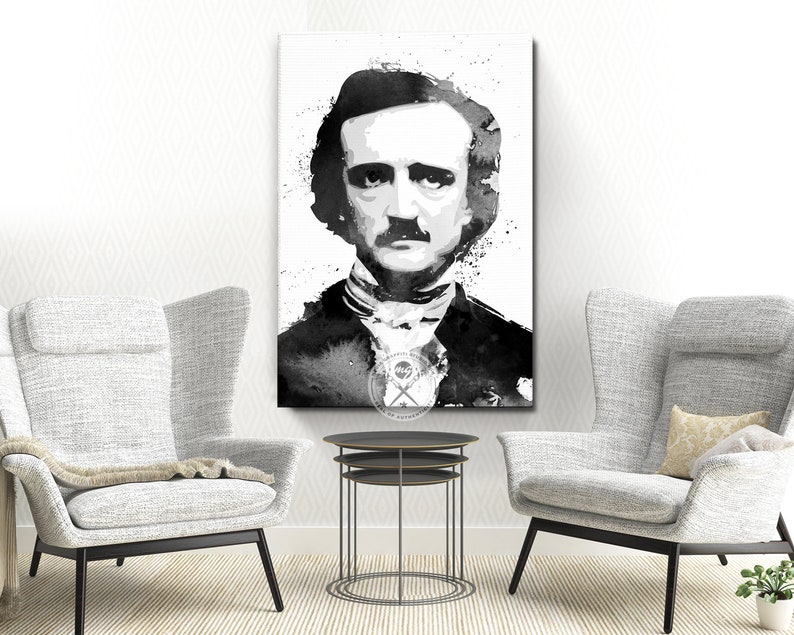 Edgar Allan Poe Art Print Gothic Poster Gift for Goth - Etsy