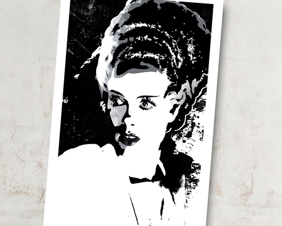 Bride of Frankenstein Art Print Frankensteins Bride - Etsy