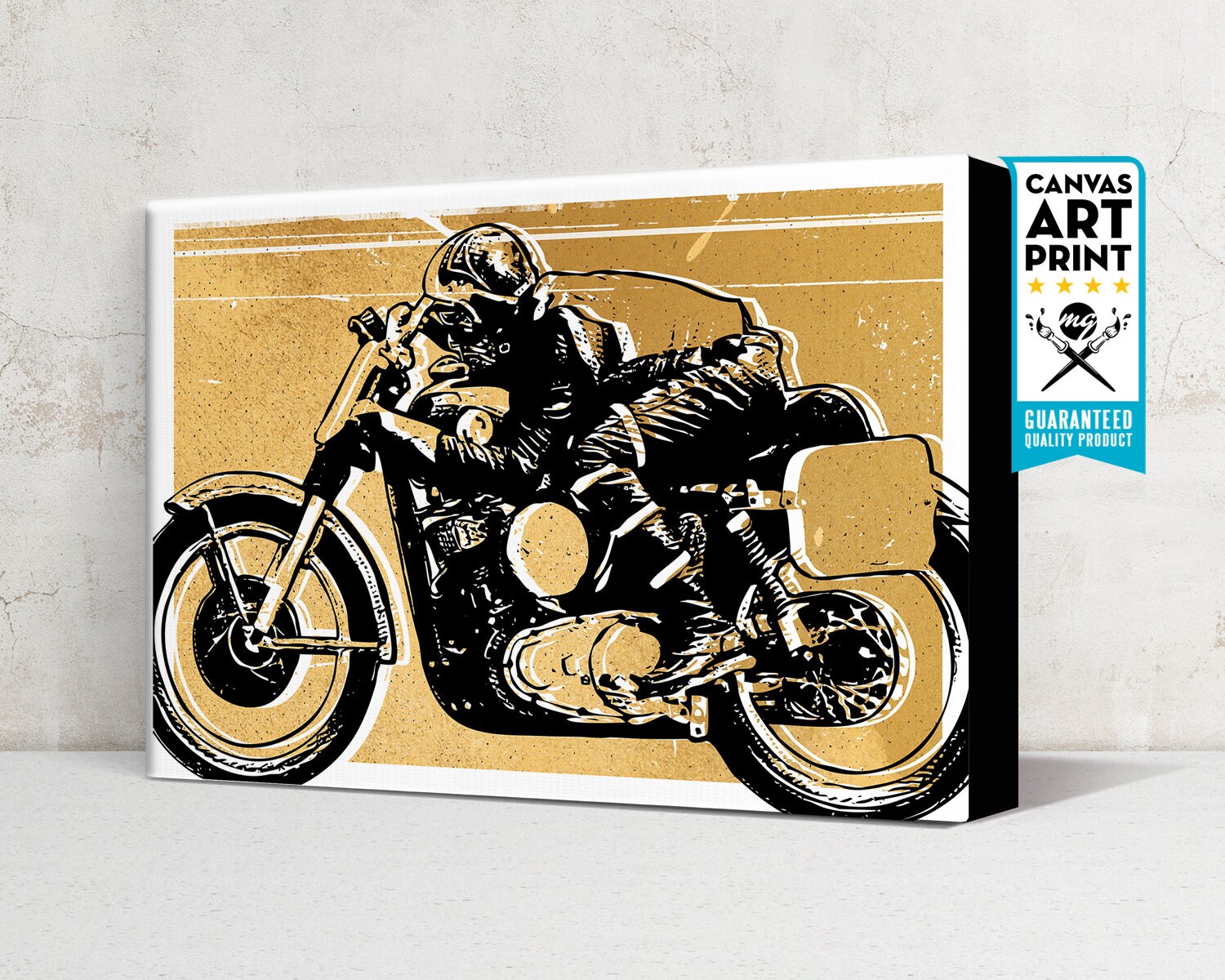 Motorcycle Art Cafe Racer Motorcycle Decor Vintage | Etsy