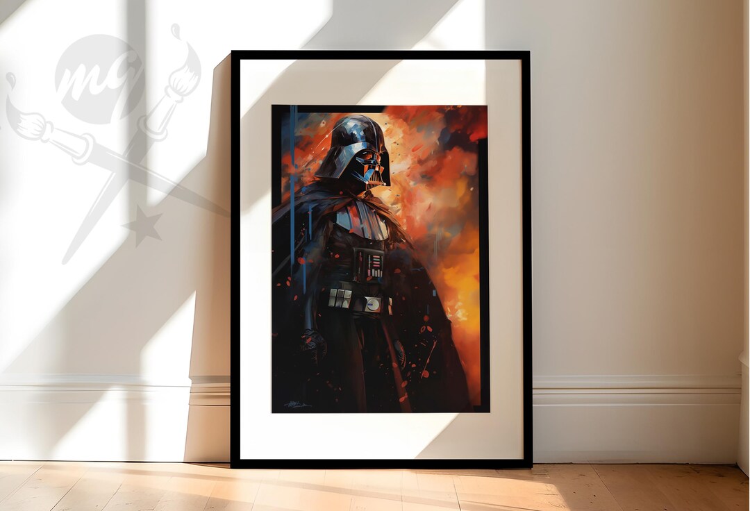 Darth Vader Mustafar, Star Wars Fine Art Illustration Collectible Star ...