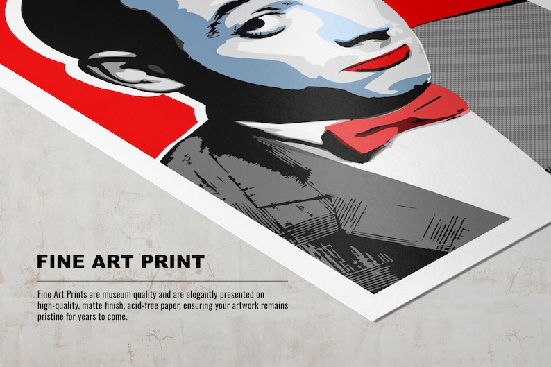 Pee Wee Herman Pop Art Print – Retro Red Portrait Poster – 80s Comedy ...