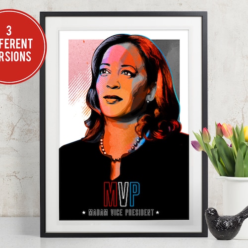 KAMALA HARRIS Art Print Political Art Feminist Gift MVP | Etsy