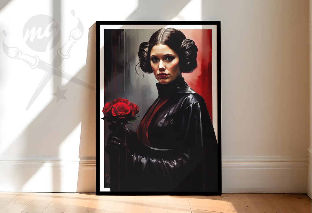 Gothic Princess Leia Star Wars Art Print Collectible Star Wars Gift ...